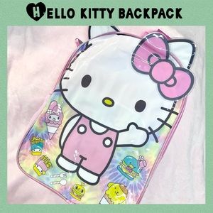 Hello Kitty | Bags | Hello Kitty Backpack Book Bag W Sanrio Characters ...